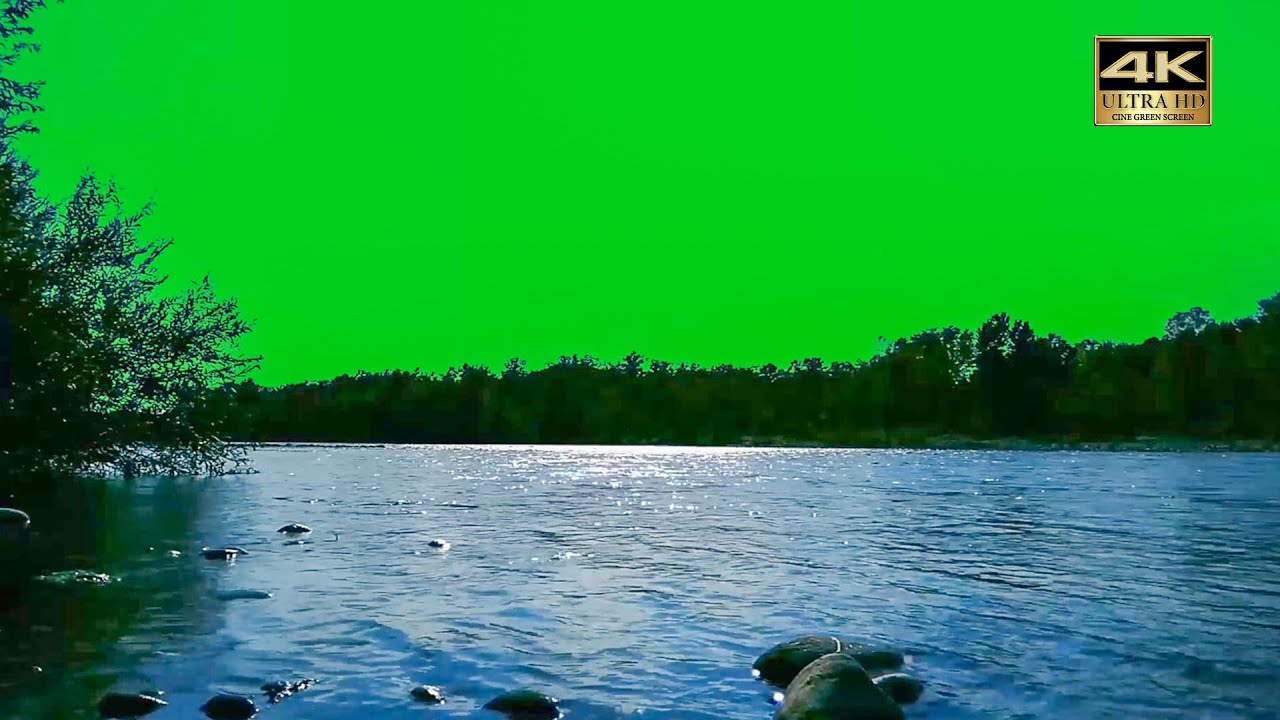 river green screen video 4k - YouTube