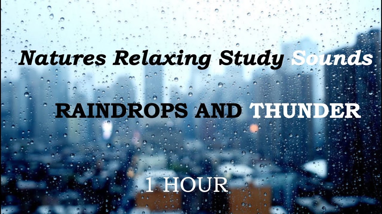 RAIN AND THUNDER - study / relax / fall asleep - NATURES RELAXING STUDY ...