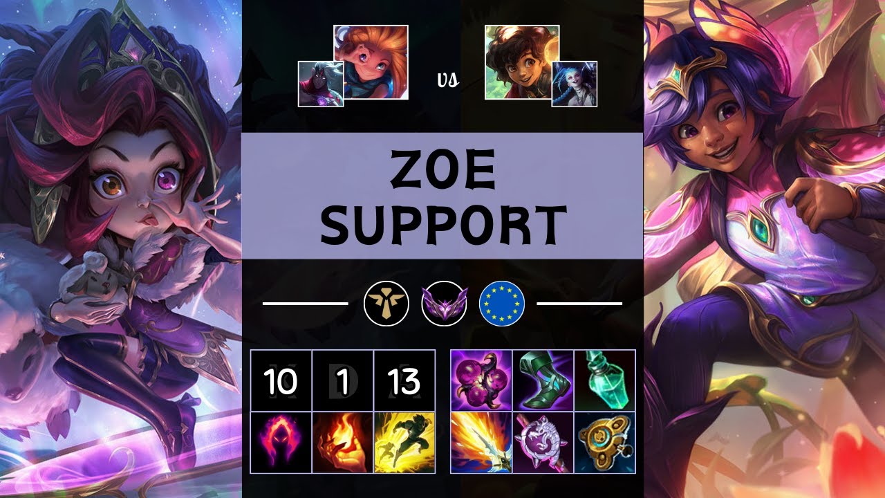 Zoe Support vs. Milio: Milio STOMPER - EUW MASTER Gameplay Patch 14.21! 💥 - YouTube