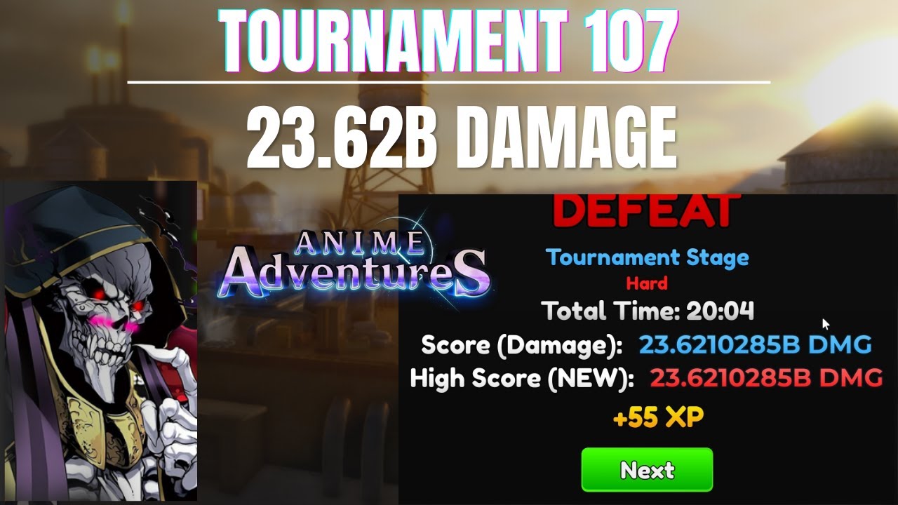 23.6B DAMAGE UNIQUE AINZ ON TOURNAMENT 107 | Anime Adventures - YouTube