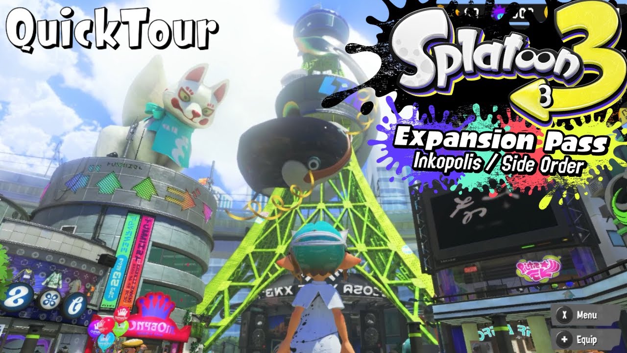 New Inkopolis QuickTour [Splatoon 3 Expansion Pack] - YouTube