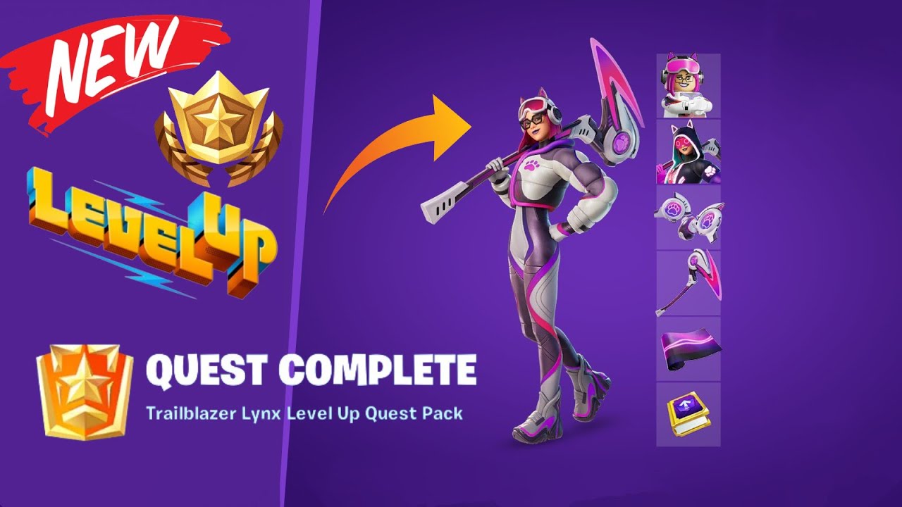 Fortnite Trailblazer Lynx level UP Quest Complete Guide !!! - YouTube
