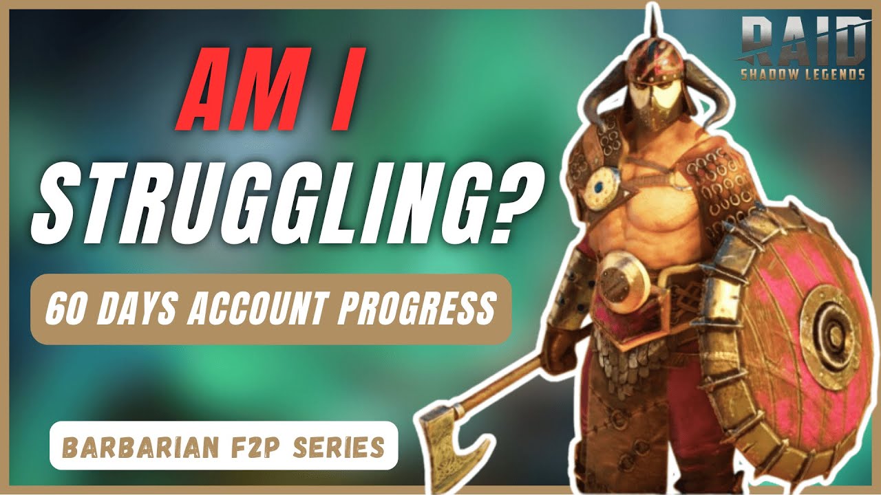 60 DAYS ACCOUNT PROGRESS || BARBARIAN F2P ACCOUNT [RAID SHADOW LEGENDS ...