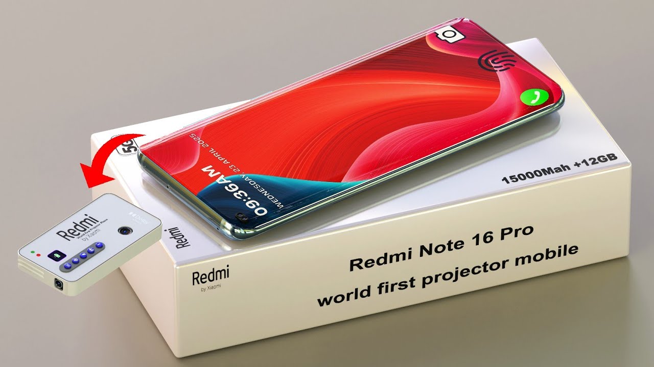 Redmi Note 16 Pro ⚡ 5G, 2000MP Camera, Snapdragon 7 Gen4, Wireless ...