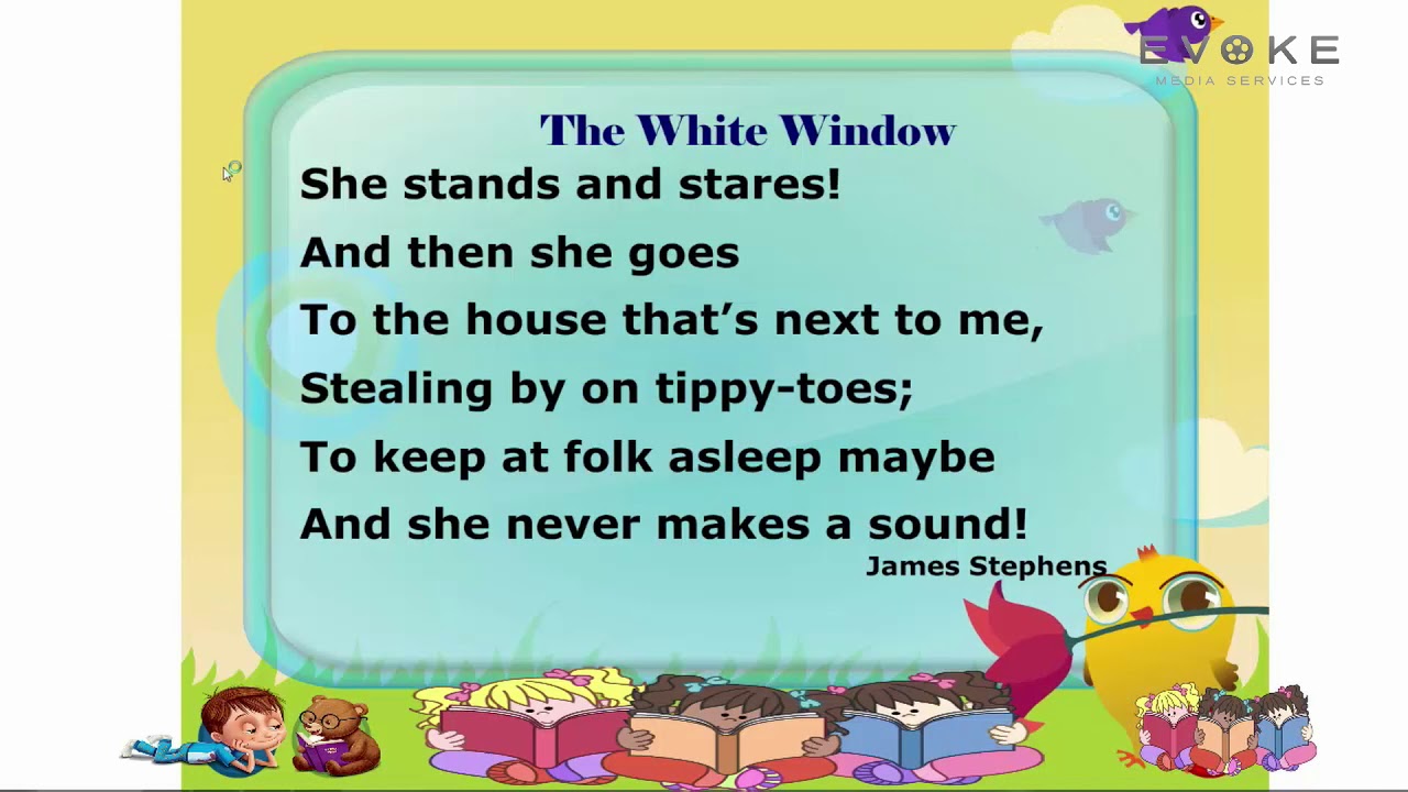 THE WHITE WINDOW | KIDS POEM | ENGLISH - YouTube