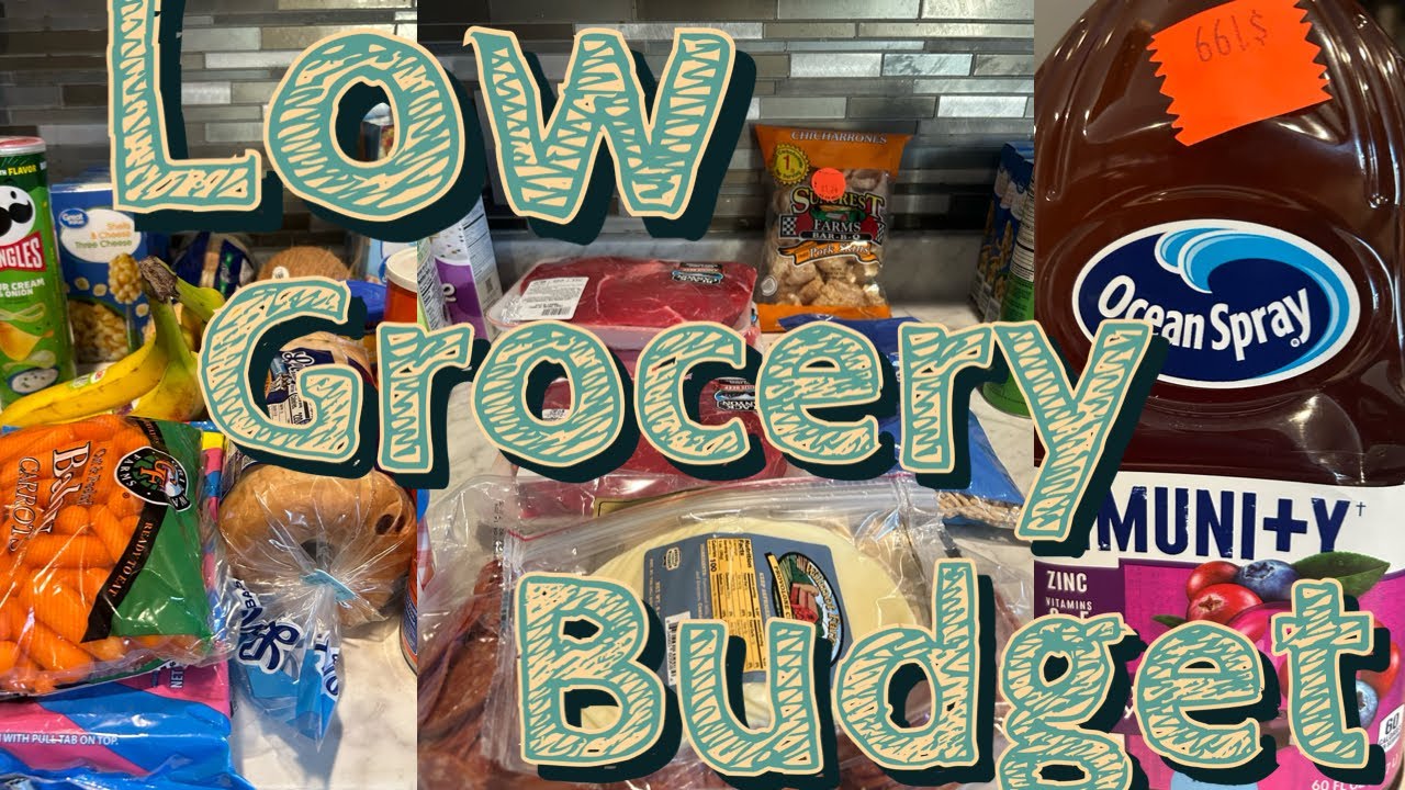 Our last low spend grocery shop for January 2024 - YouTube