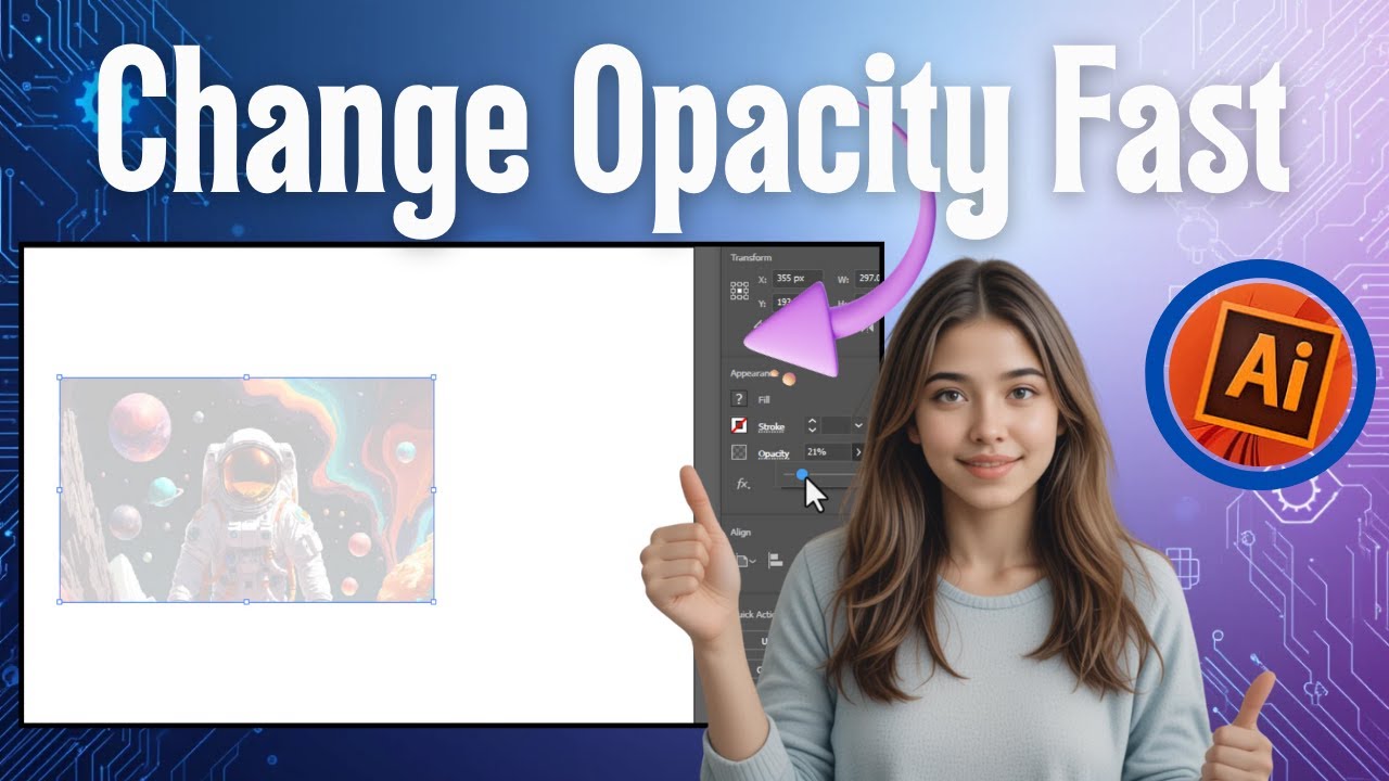 How To Change Opacity In Illustrator | Transparency Tutorial (2026) - YouTube