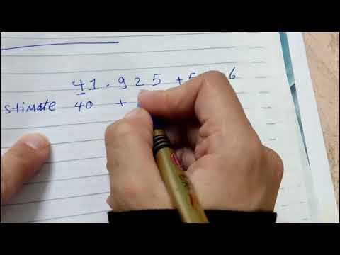 Unit 1 / Lesson 6 / Estimating decimal sums ماث الصف الخامس / الترم ...