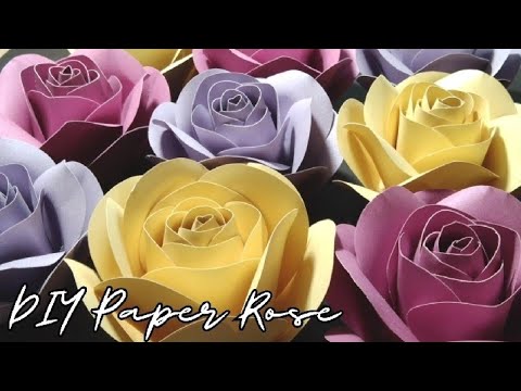 How To Make Realistic Paper Roses | DIY Paper Flower Easy | Making ...