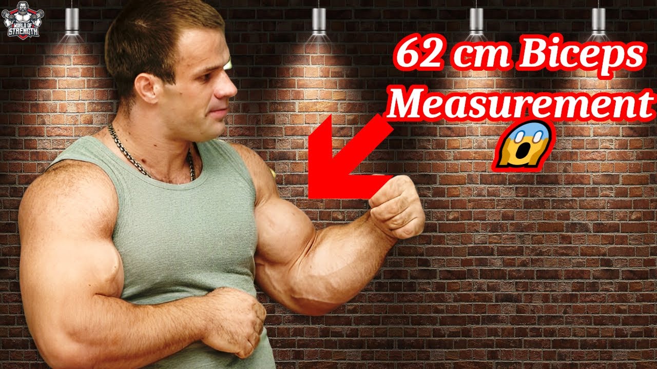 62 cm Biceps Measurement 😱 Armwrestling Mutant Denis Cyplenkov - YouTube