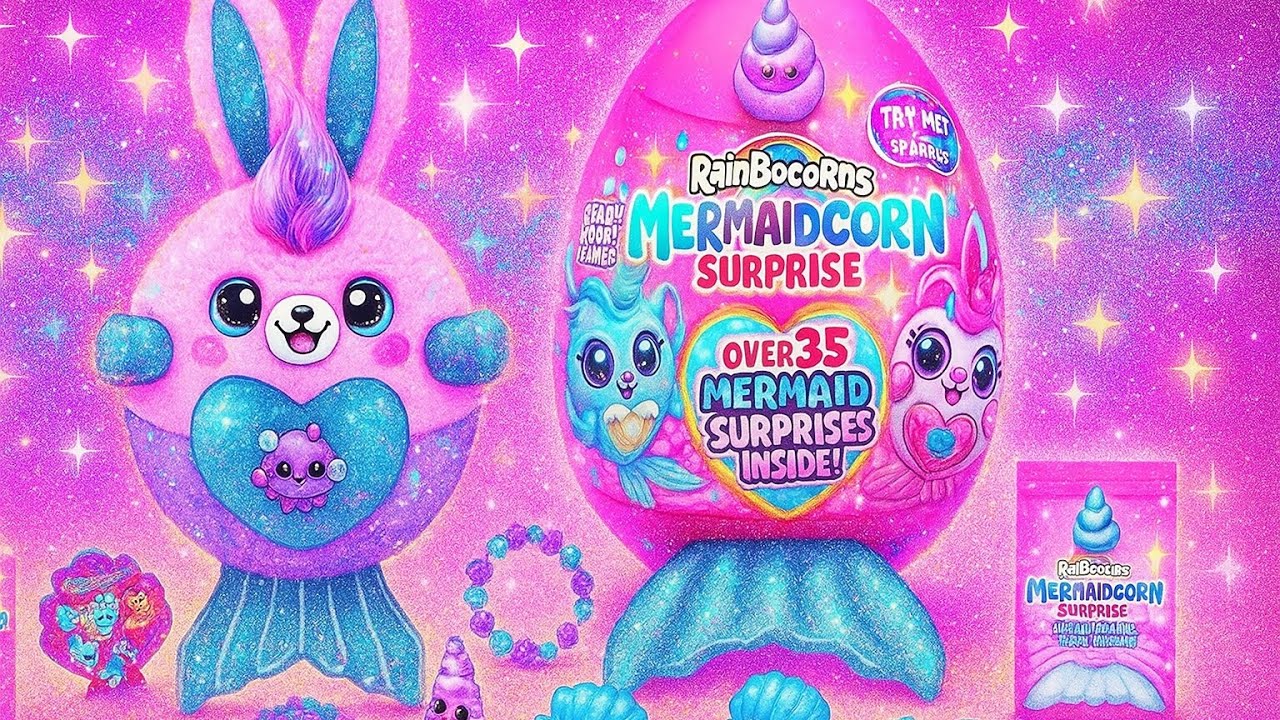 Rainbocorns Mermaid Surprise Egg Toy Unboxing - YouTube