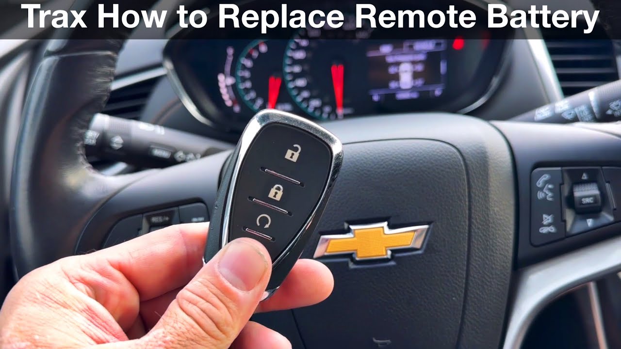 2018 - 2022 Chevrolet Trax How to replace remote key battery / fob ...