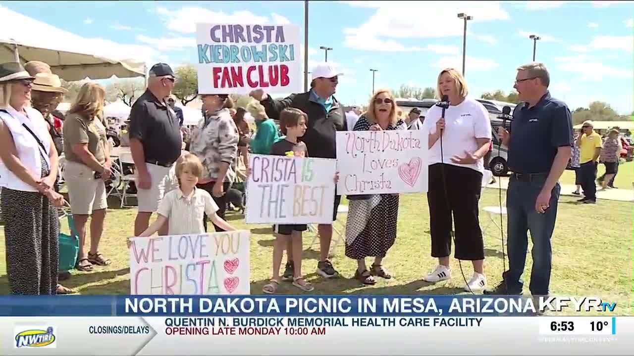 The Christa Kiedrowski fan club at the North Dakota Picnic in Mesa, AZ ...