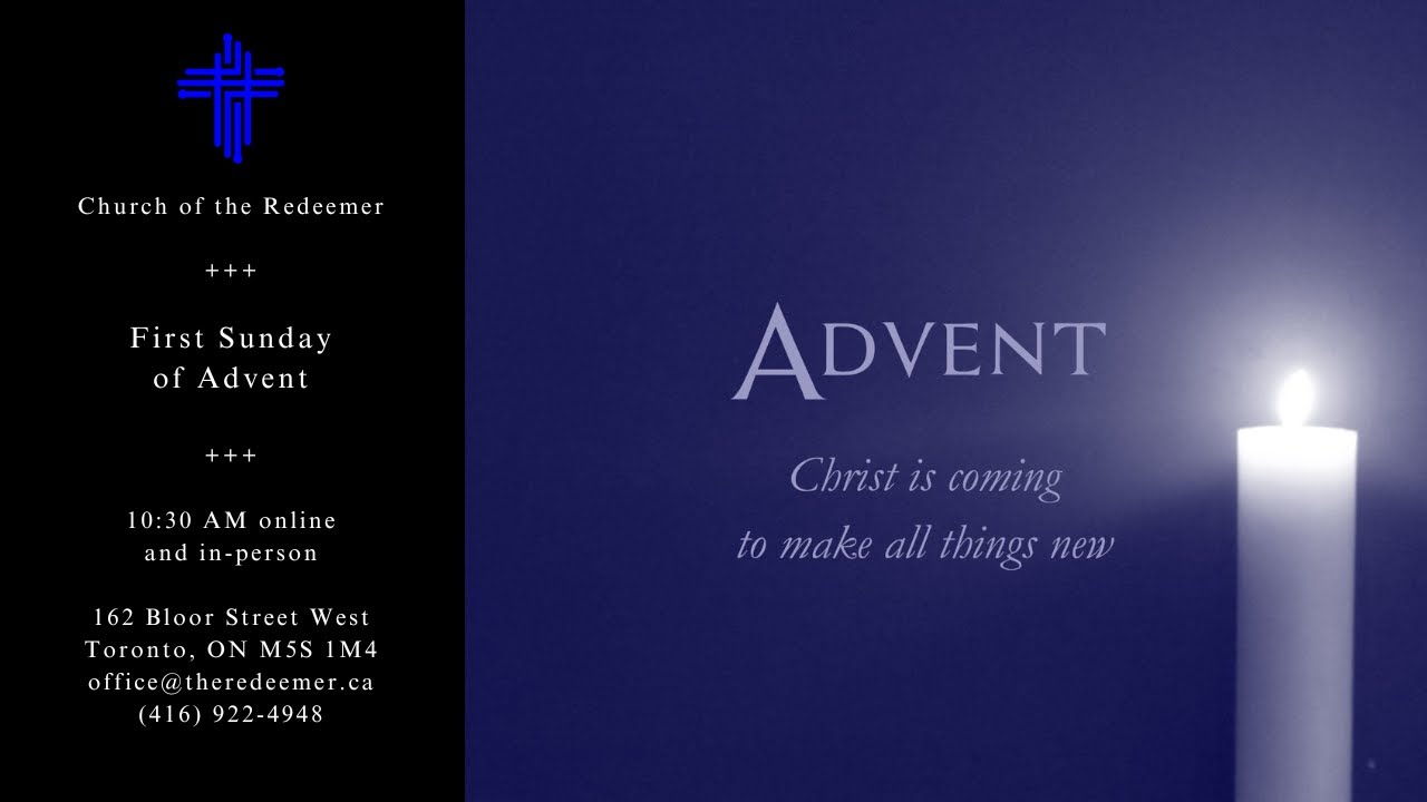 First Sunday of Advent: Sunday, December 1st - YouTube
