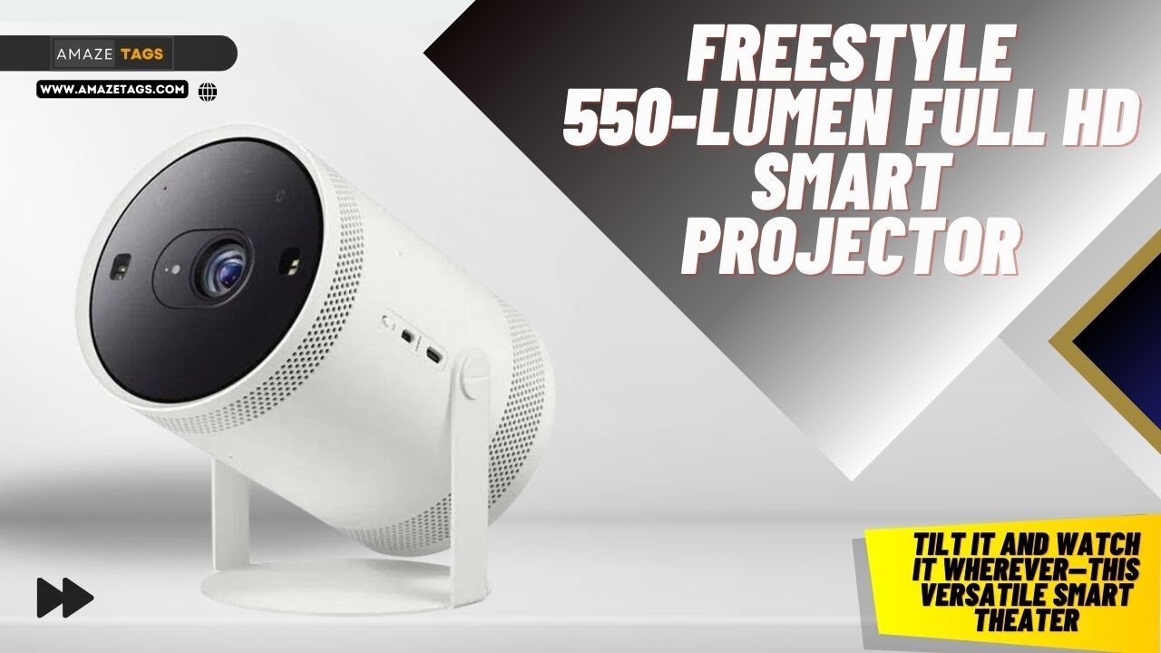 Freestyle 550 Lumen Full HD Smart Projector SP LSP3BLAXZA - YouTube
