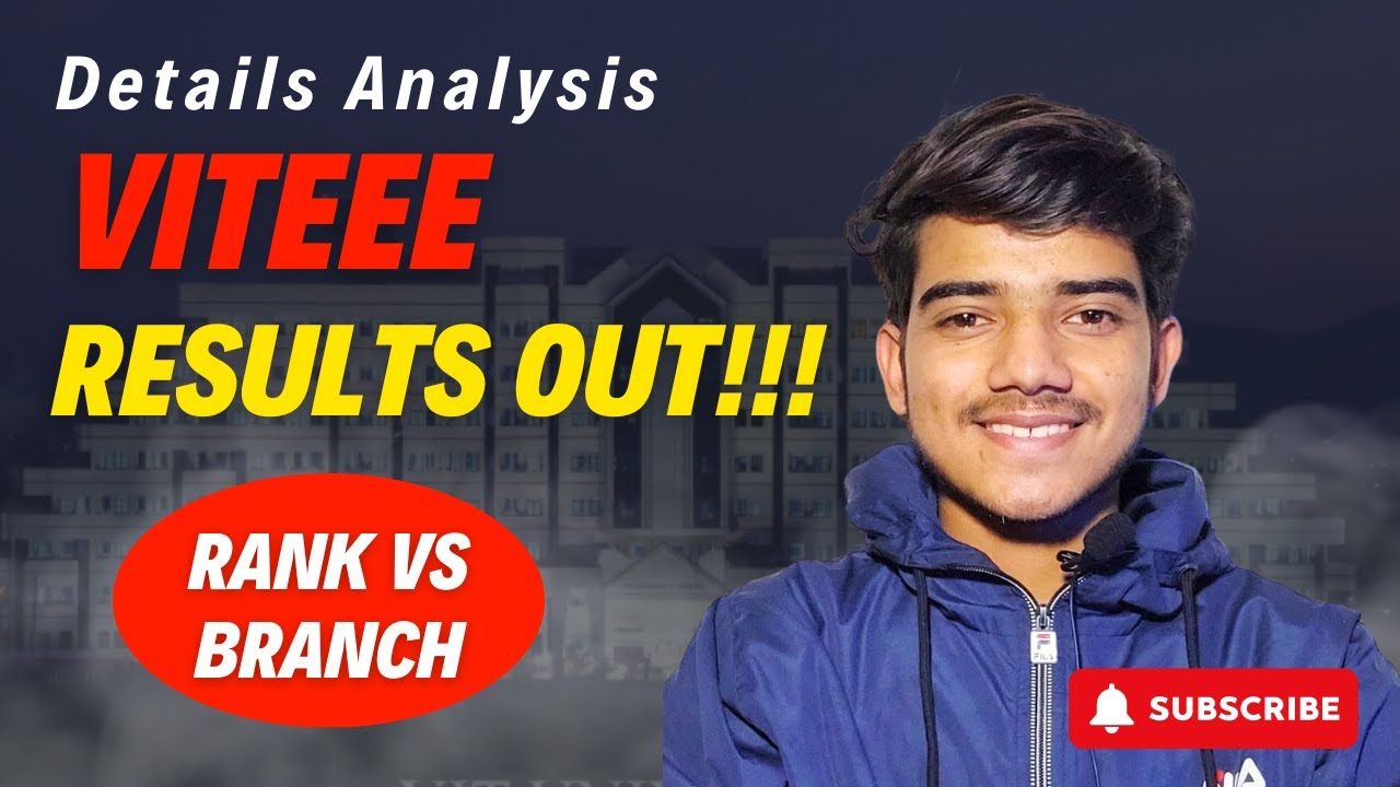 Results Out for VITEEE 2024 | VITEEE Counselling | Rank vs Branch | Vit ...