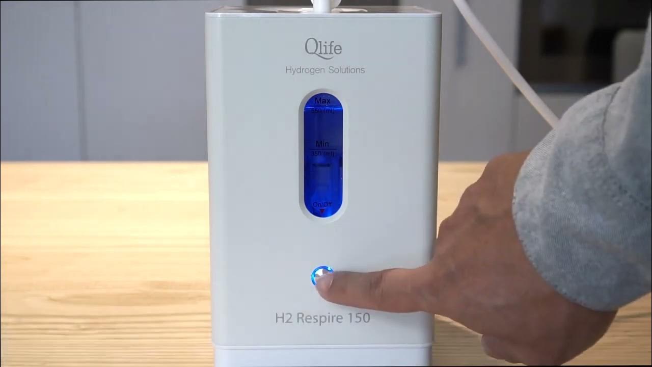 Qlife H2 Respire 150 Przenośny inhalator wodoru/gazu Browna rozpakowanie i instrukcje ...