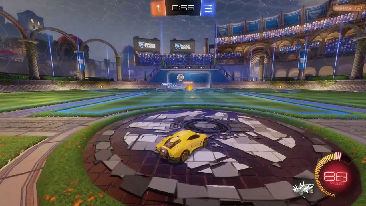 Rocket League - money blown on bling bling lambo - YouTube