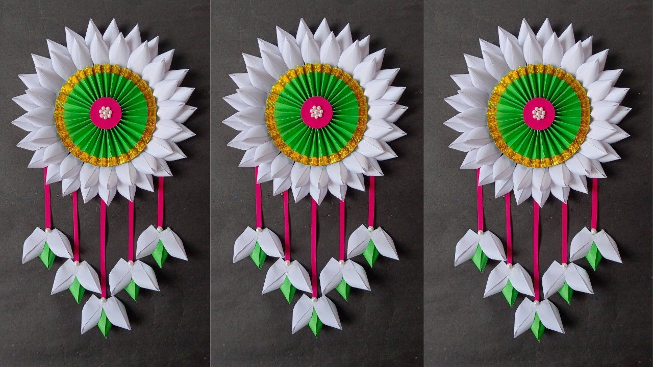 Unique Craft Ideas With Paper/DIY Home Decor Ideas/Wall Hanging Craft ...