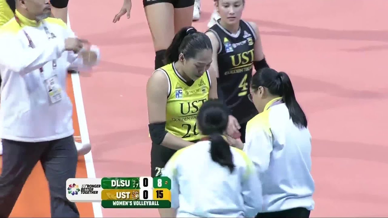 UST’s Em Banagua HAND INJURY in Set 1 | UAAP Season 87 Women’s ...