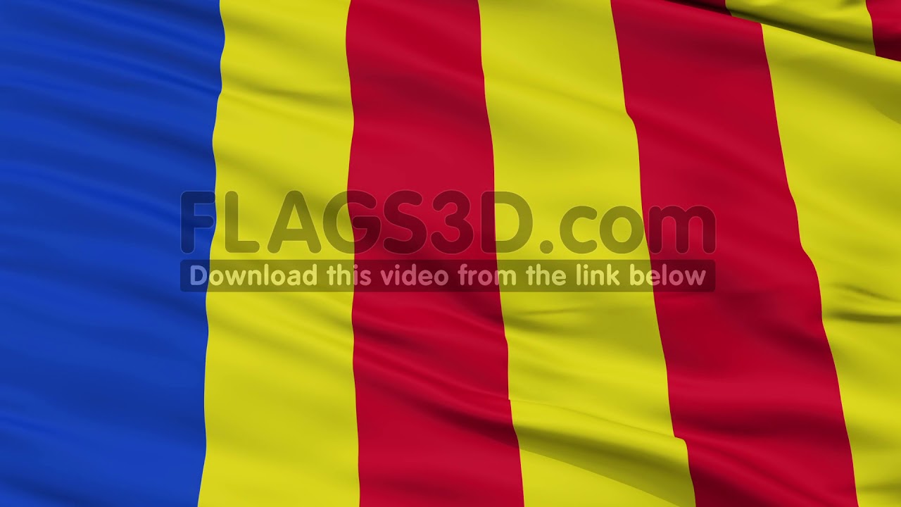 Closeup Salerno city flag, Italy - YouTube