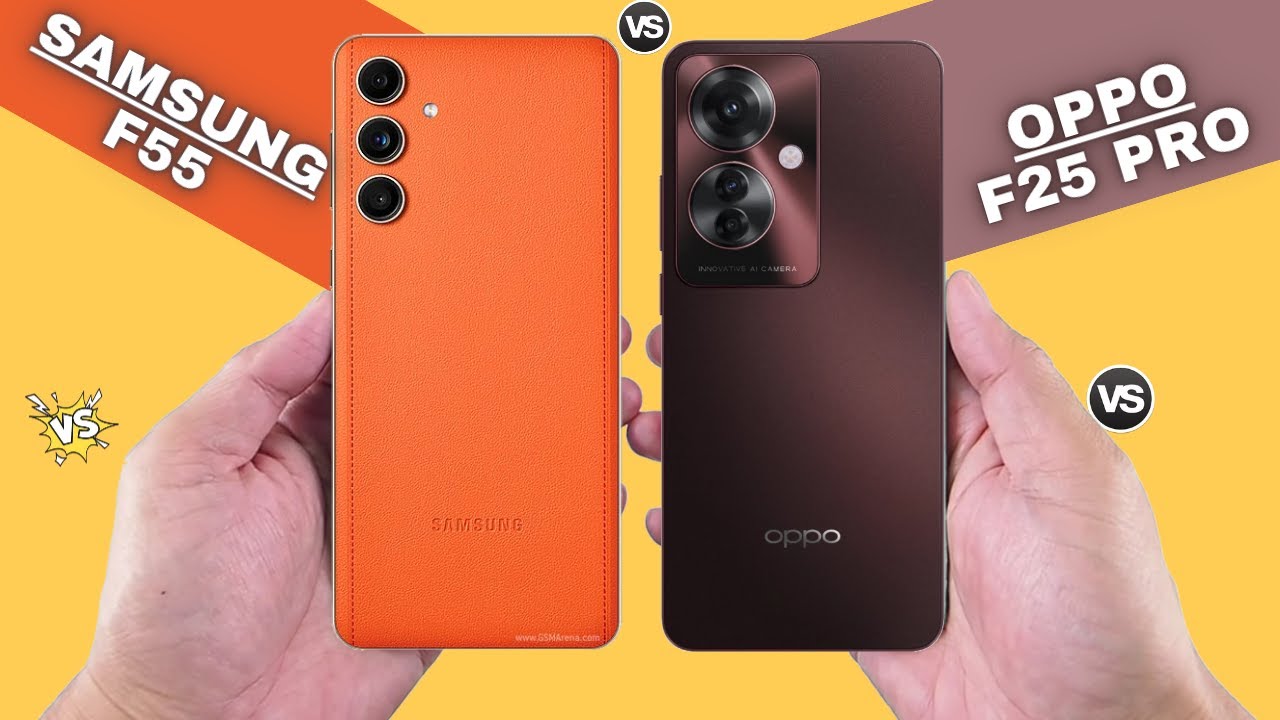 Samsung F55 Vs Oppo F25 Pro - YouTube