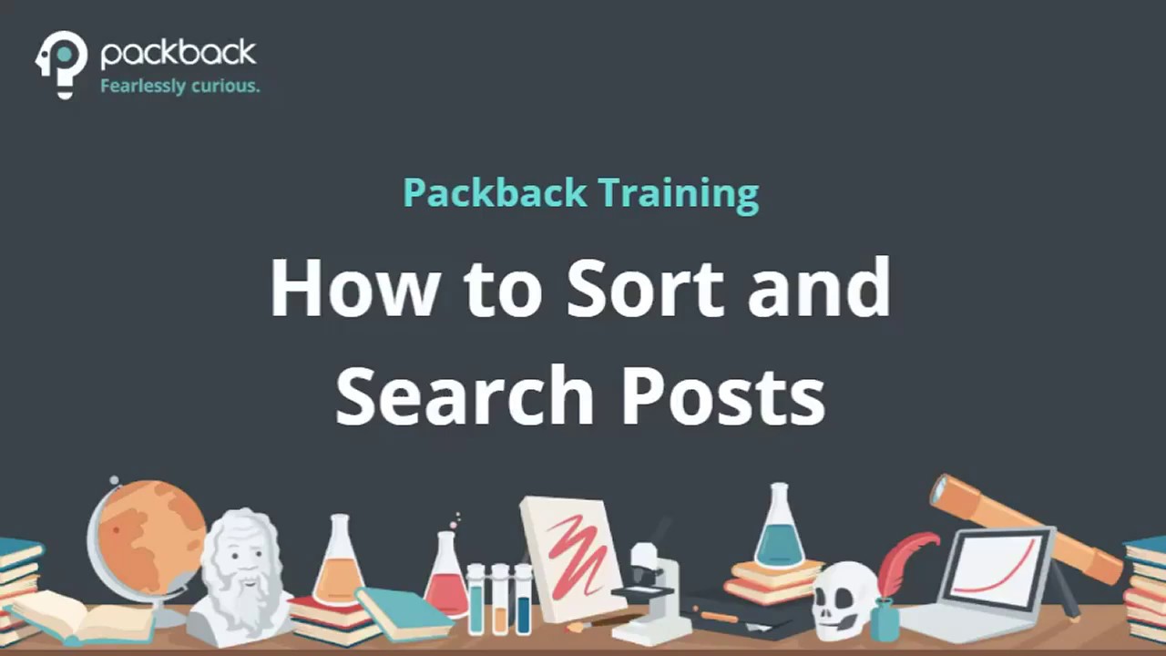 How to Sort and Search Posts - YouTube