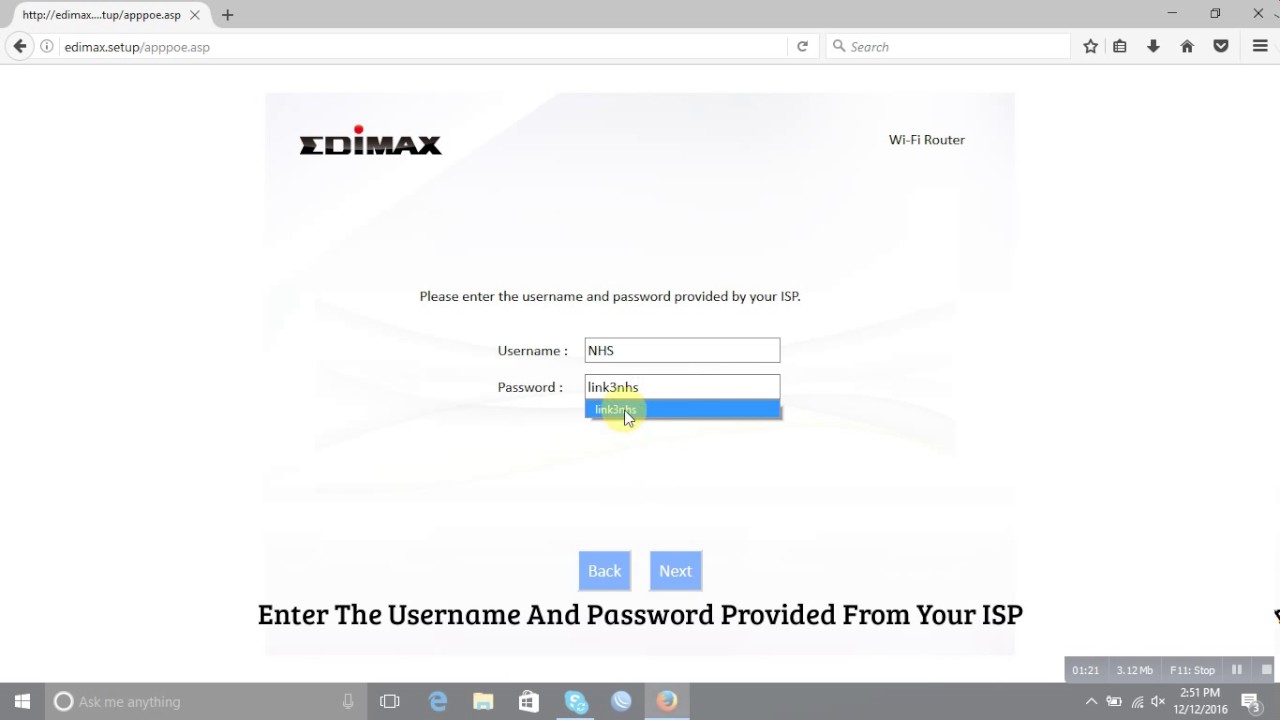 Edimax Router Setup With PPPoE Service - YouTube