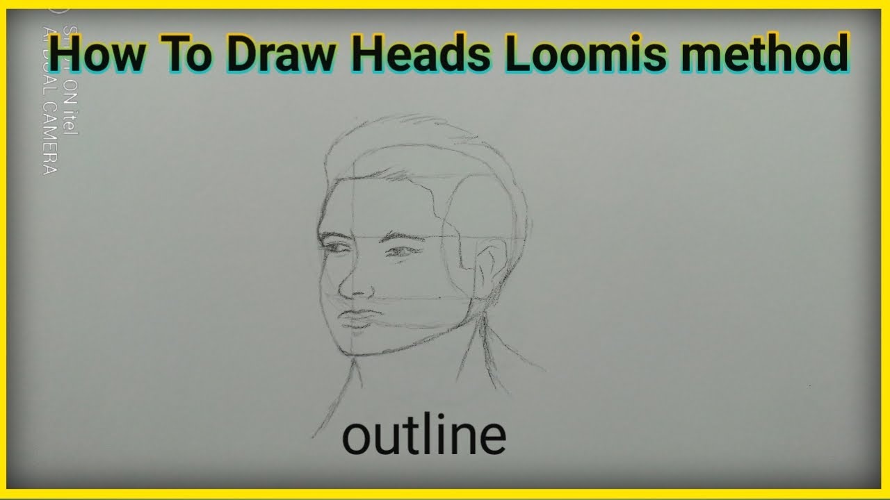 How To Draw Head Loomis method | head drawing easy - YouTube