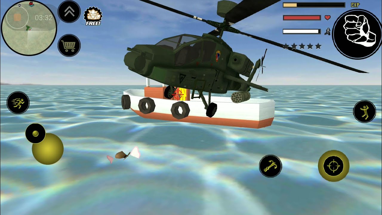 Stickman Rope Hero | Helicopter Landing- Android Gameplay #6 - YouTube