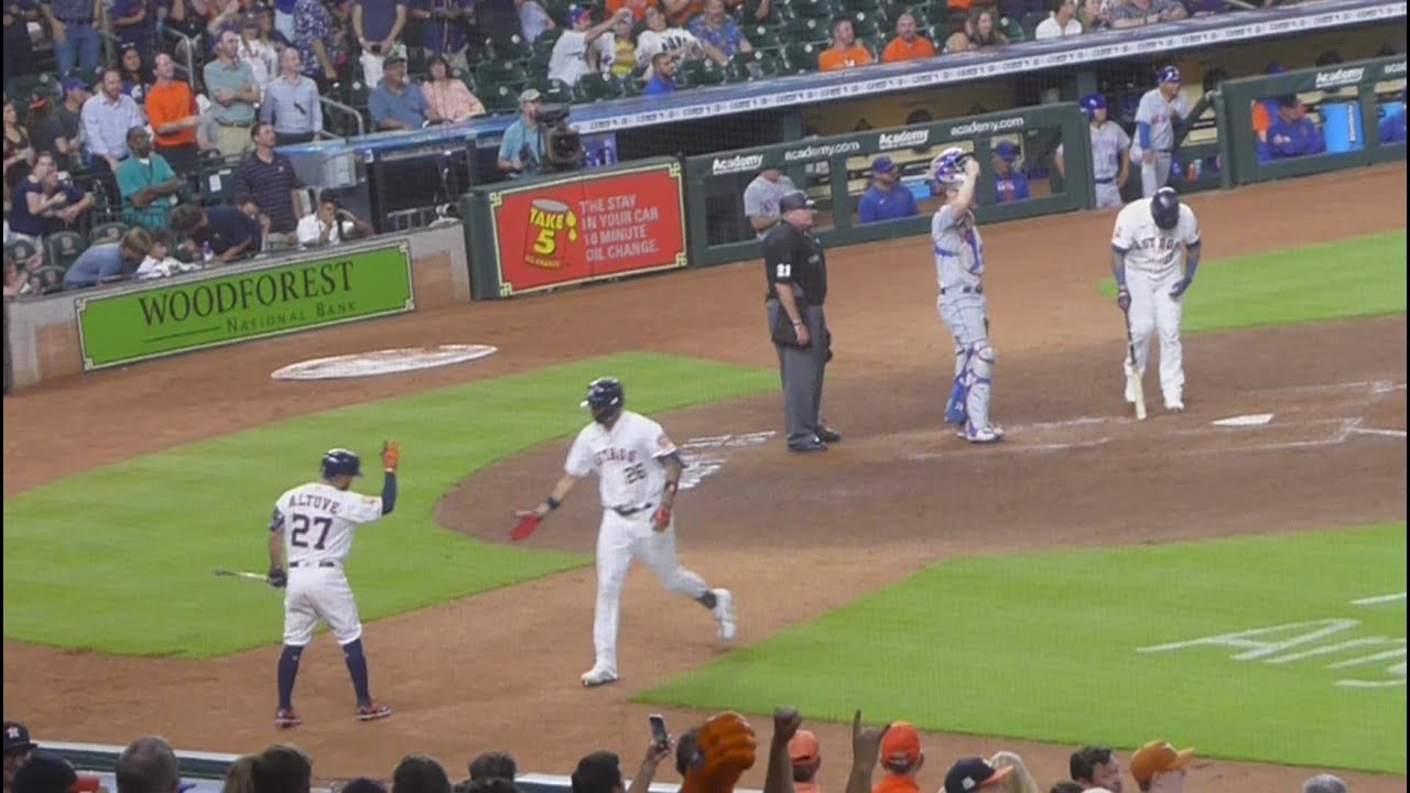 Jose Siri...home run trot...and the Minute Maid Park Train moving ...