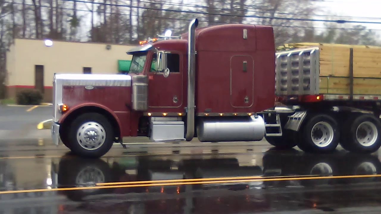 Peterbilt 379 straight pipes - YouTube