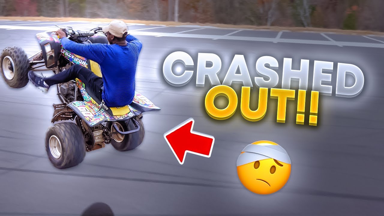 Crashed out on the four wheeler !!! 🤦🏾‍♂️😮 - YouTube