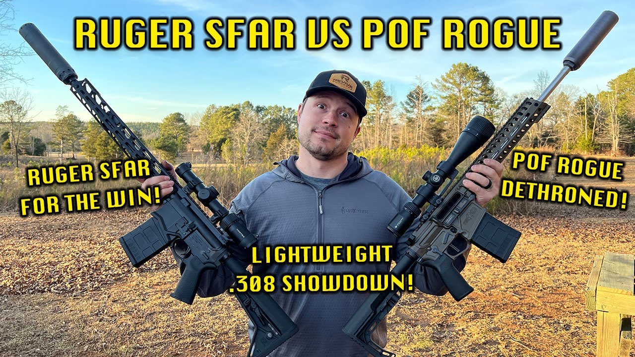RUGER SFAR 308 vs POF ROGUE 308 | LIGHTWEIGHT AR COMPARISON - YouTube