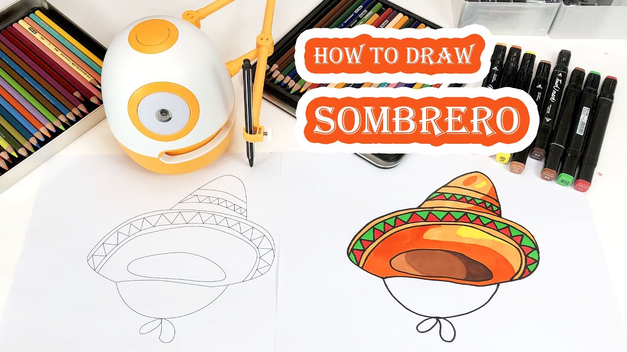 How to draw Sombrero|EASY DRAWING|Step by Step for beginners|WEDRAW ...