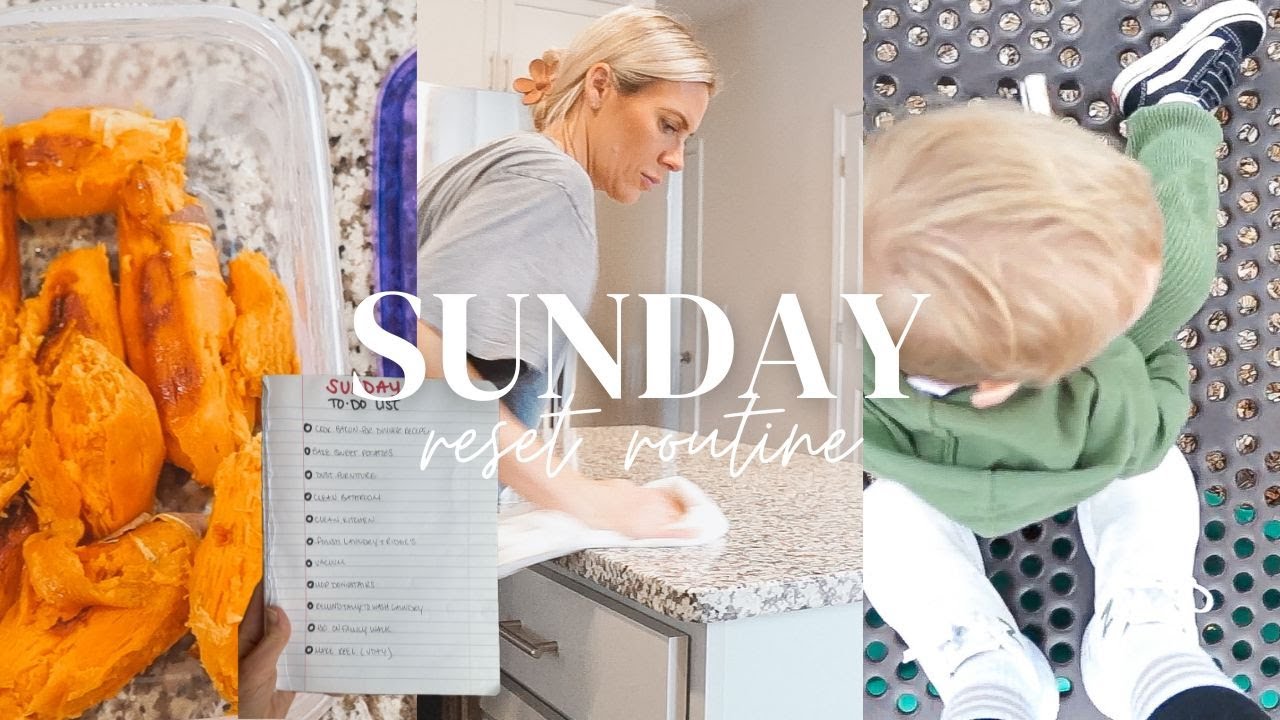 SUNDAY RESET ROUTINE // CLEANING MOTIVATION!! - YouTube