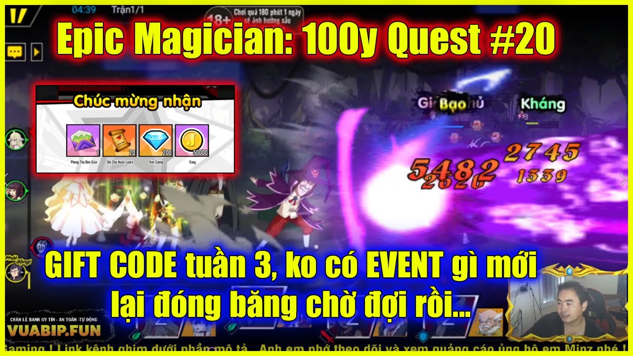 ღ Epic Magician: 100y Quest #20 - GIFT CODE tuần 3, ko có EVENT gì mới ...