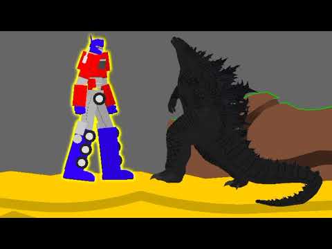 Godzilla vs Optimus prime(Fan animation)