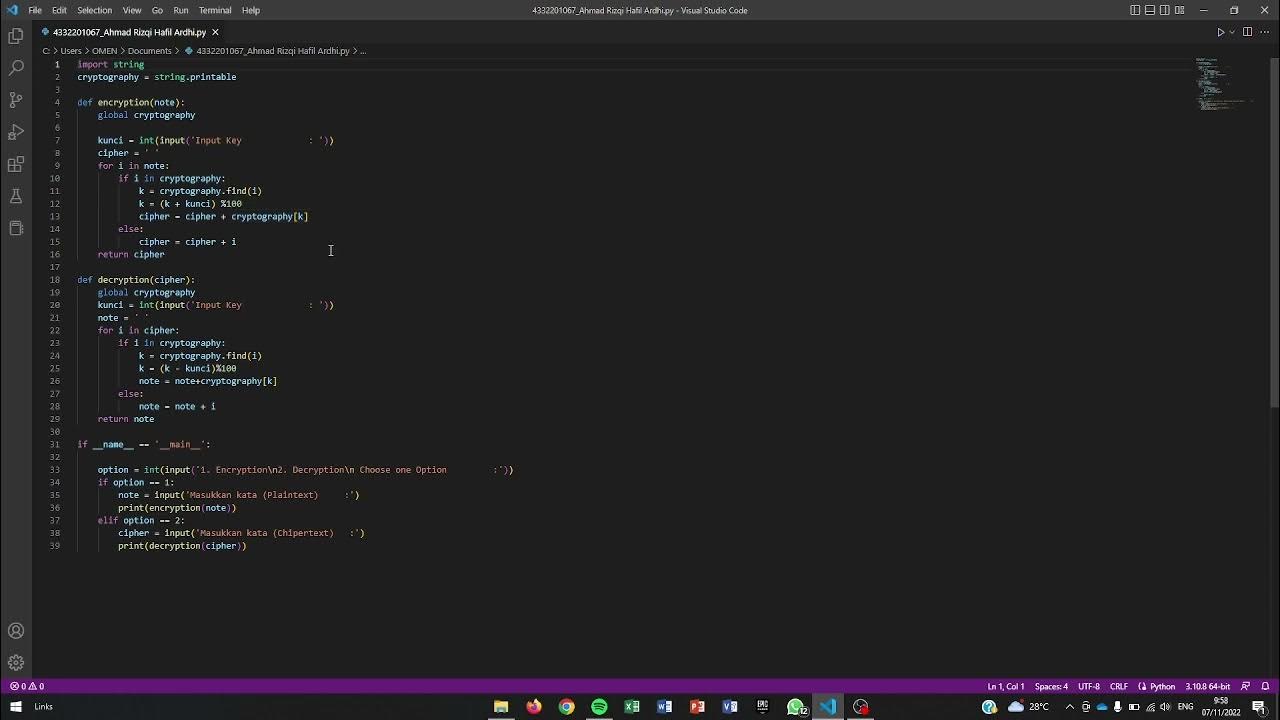 Program Kriptografi ( Enkripsi dan Dekripsi ) - YouTube