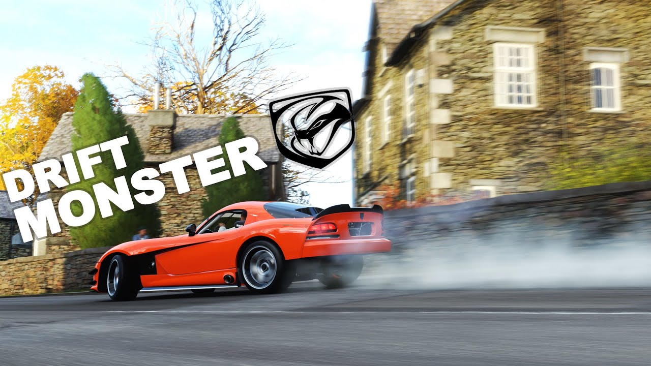 Dodge Viper SRT10 Formula Drift car!!! Shredding tires in the slithery ...