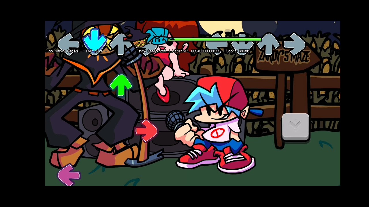 Fnf mobile zardy remastered fight - YouTube