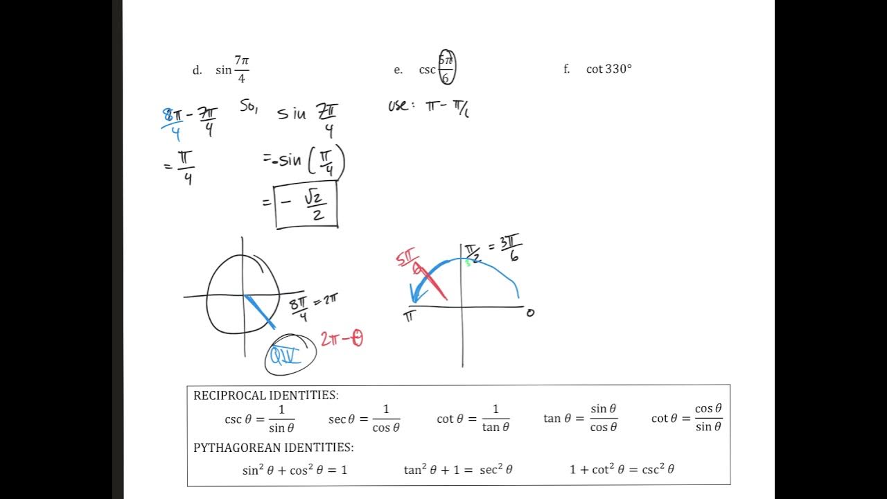 Math140: Finding Reference Angles - YouTube