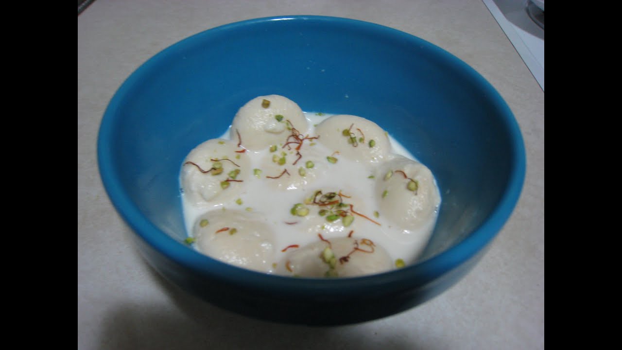 Rasmalai (sweet cheese balls in creamy milk) recipe - YouTube