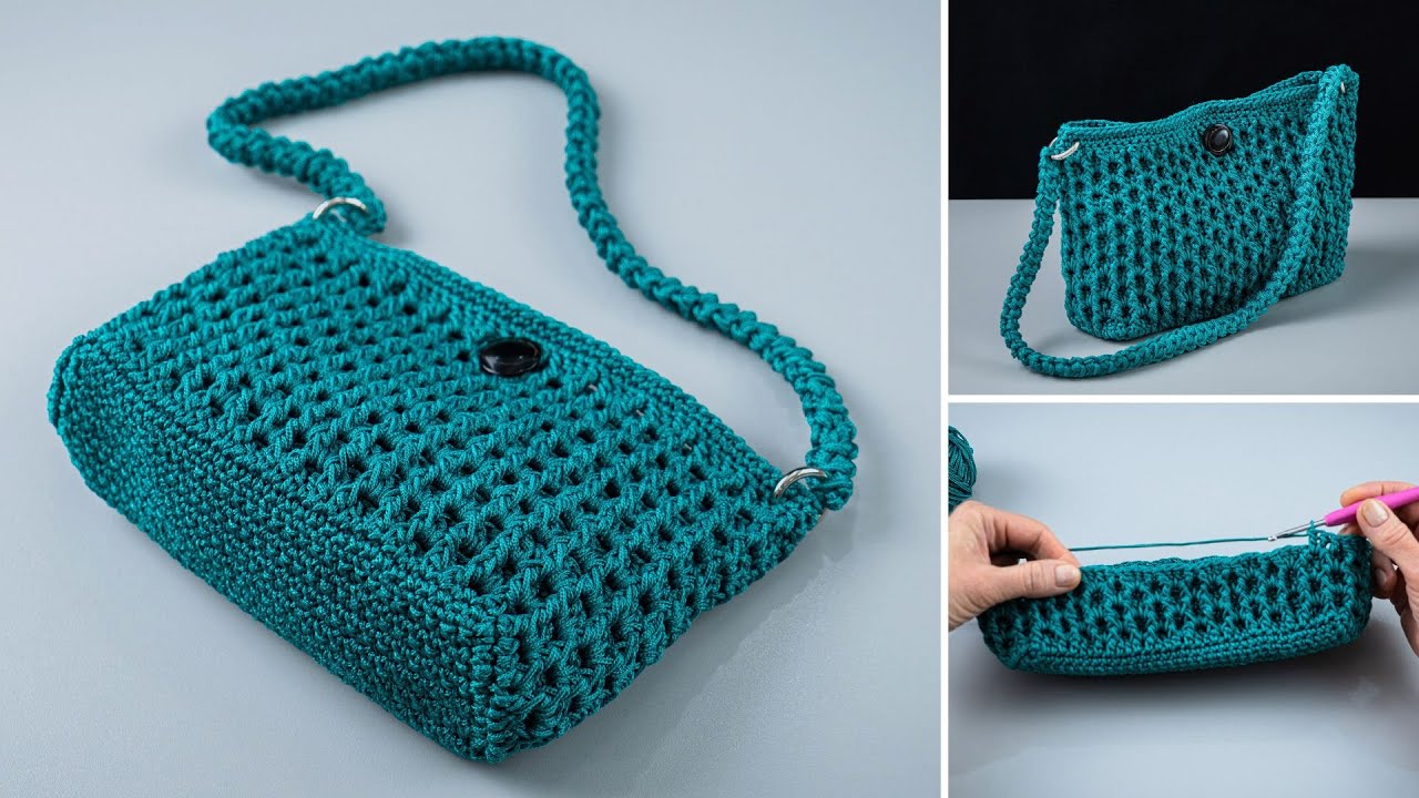 Easy crochet bag step by step tutorial! - YouTube