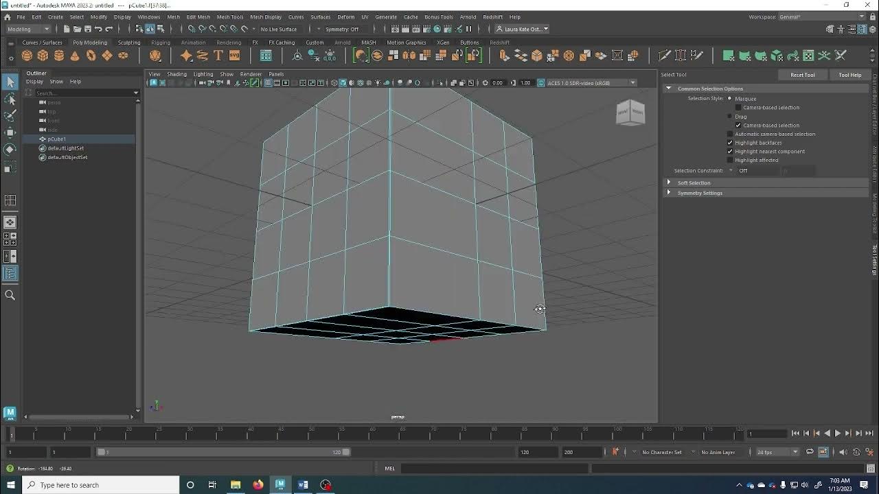 Mesh Editing in Maya Part 1 - YouTube