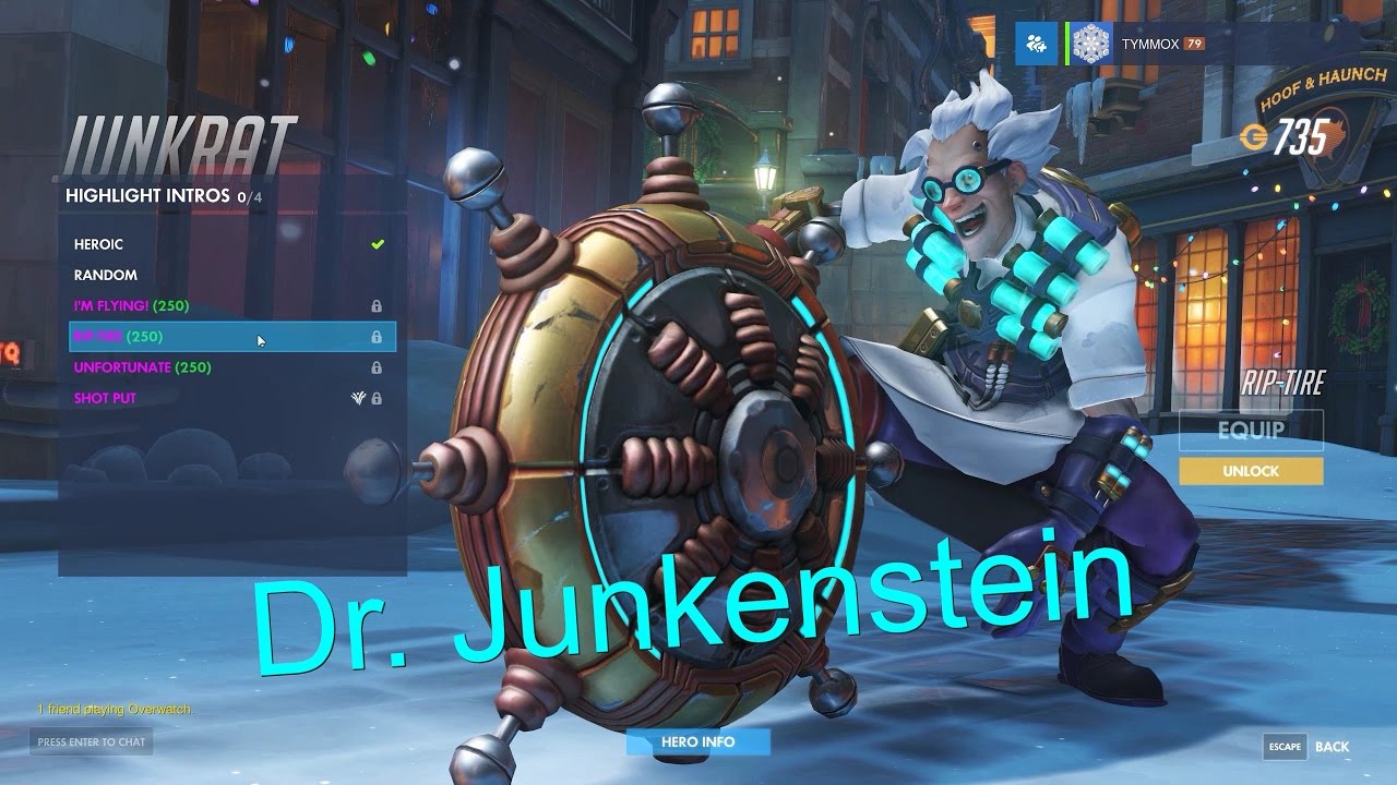 Overwatch Skin Spotlight - Dr. Junkenstein & First Person gameplay ...