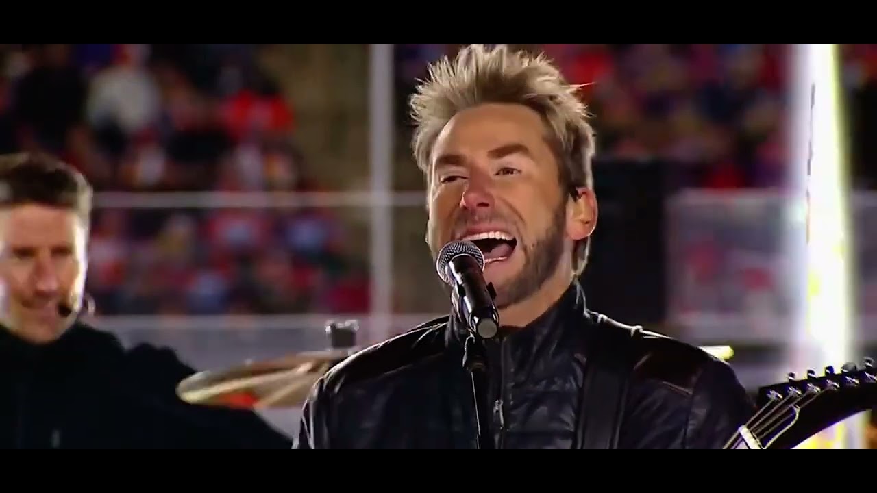 Nickelback performing live at NHL 2023-24 Heritage Classic at ...