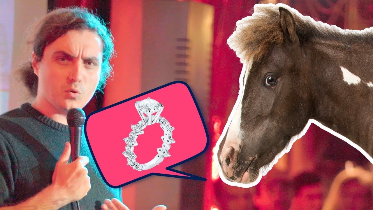 He proposed on a HORSE at her WORKPLACE - Dragos Comedy - DEC 2022 - # ...