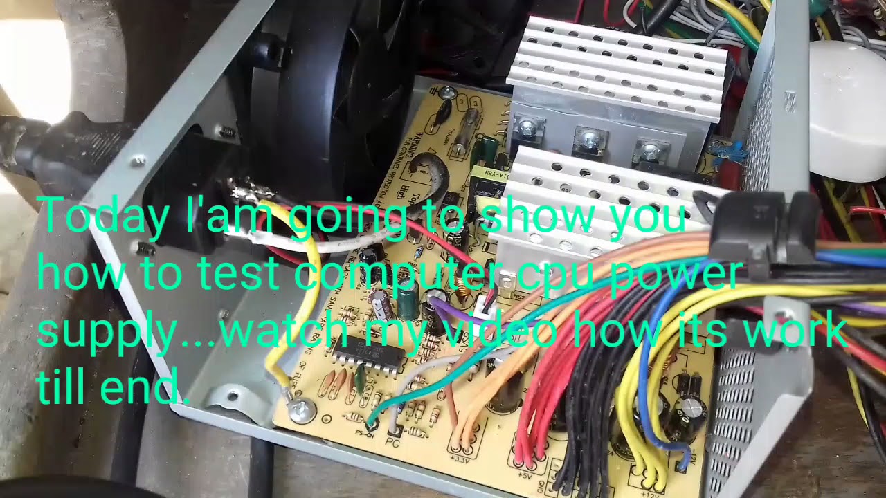 How to test computer power supply without multimeter - YouTube