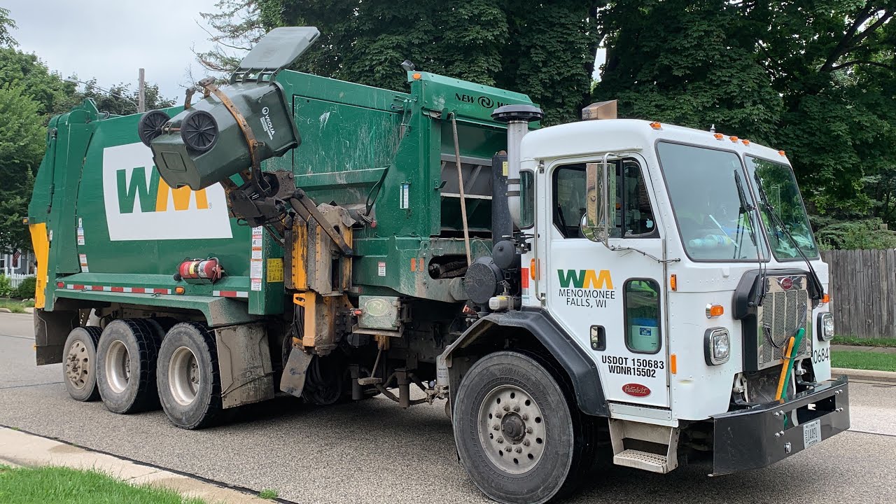 Ex Advanced Disposal Pete New Way Sidewinder Garbage Truck on Cool ...